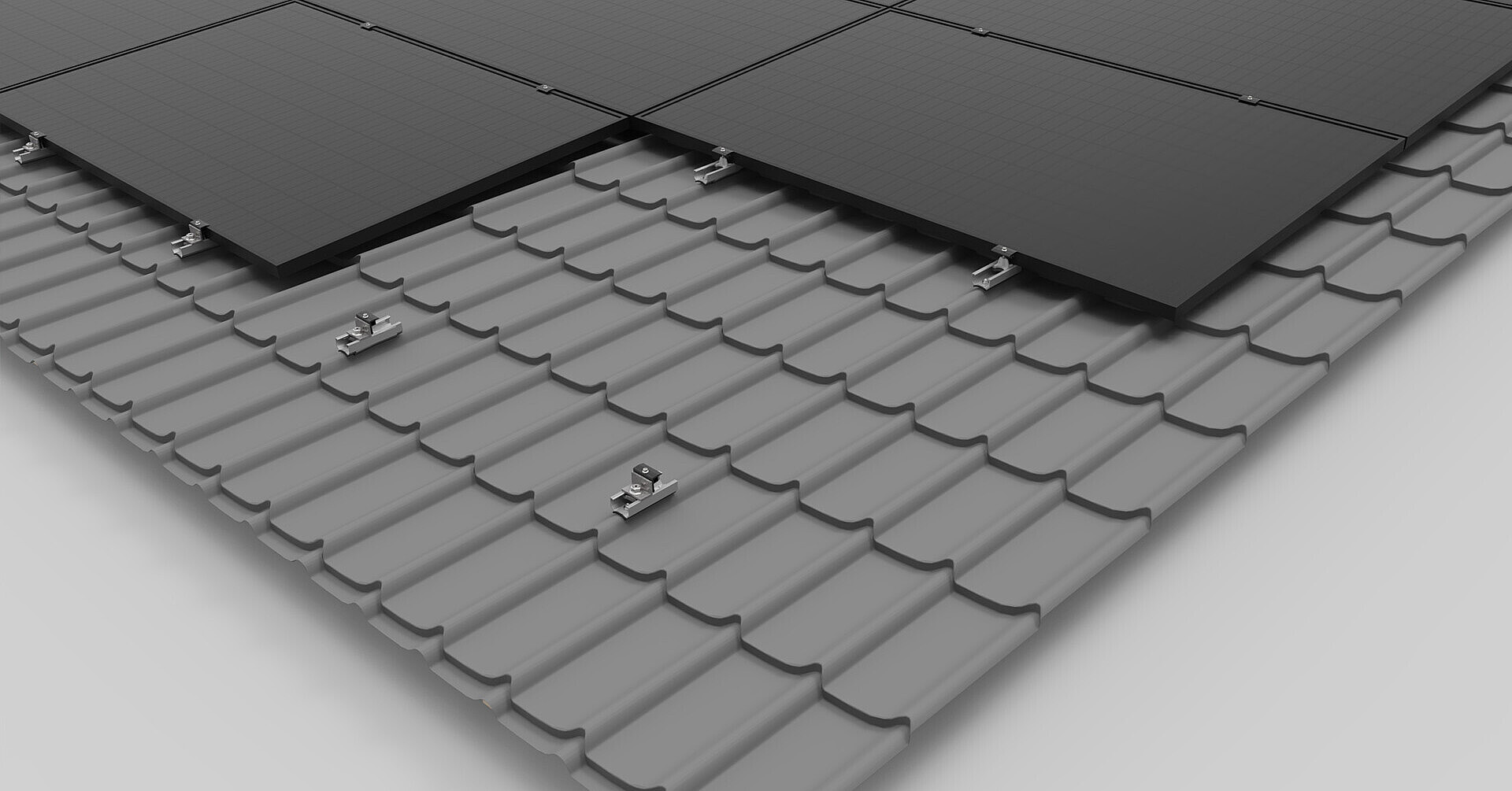 Metal tile roof » Clamping system landscape | novotegra