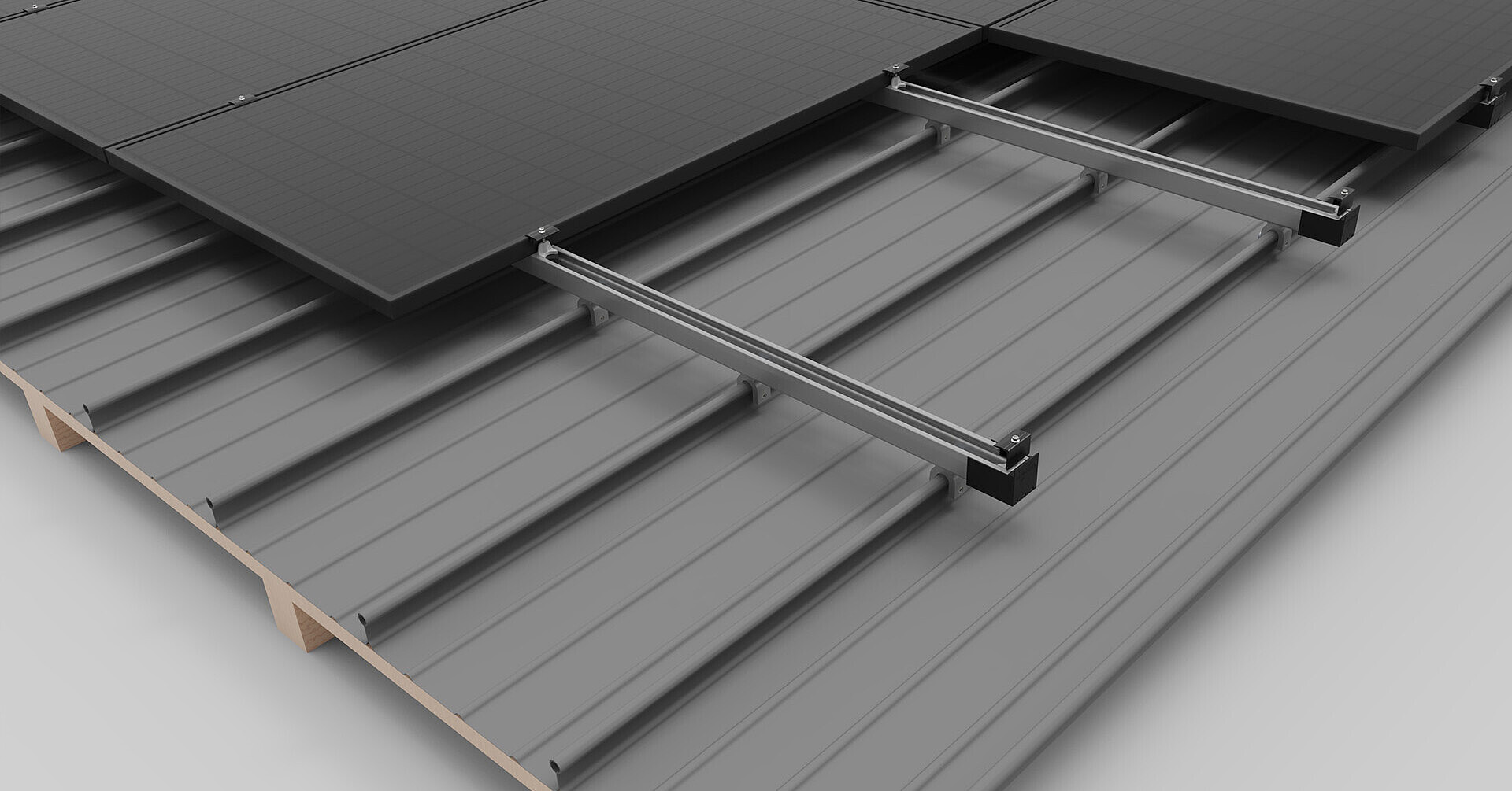 Seamed metal roof mounting system » Clamping system | novotegra