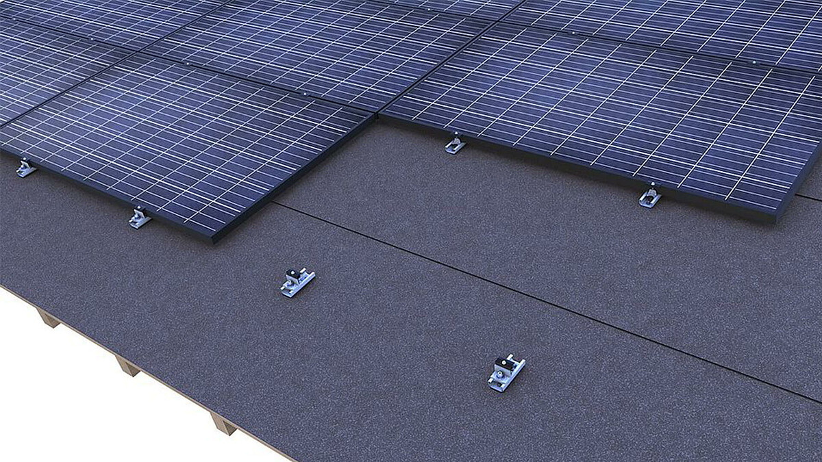 Montage auf Bitumendach | novotegra